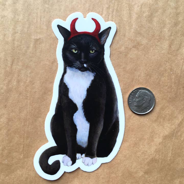 Devil Cat Sticker – Scandihoo